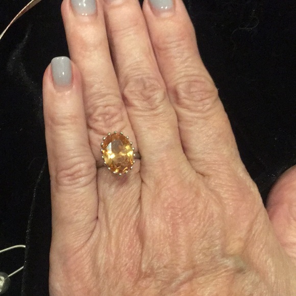 Jewelry | A Significant Solitaire Stone In Sterling Silver | Poshmark